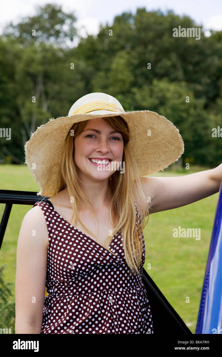 Car one escape woman hi-res stock photography and images - Alamy