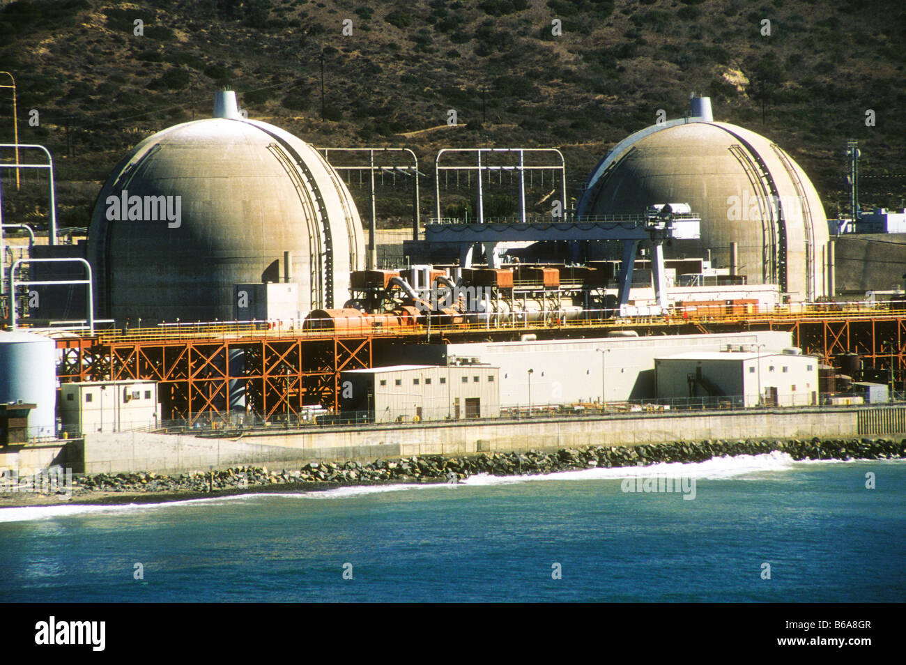 San Onofre nuclear power plant near San Clemente, California, USA as ...