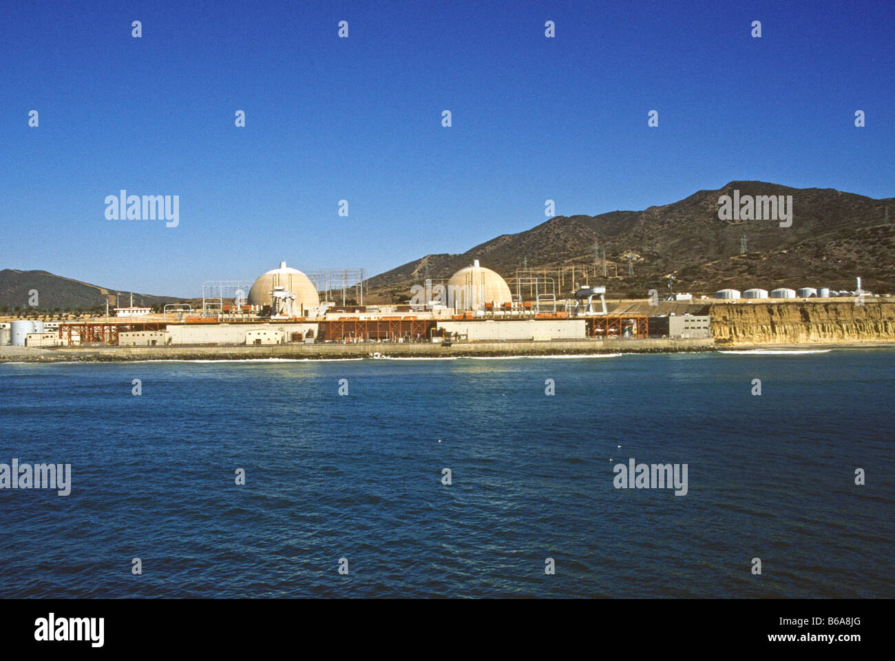 San Onofre nuclear power plant near San Clemente, California, USA as ...