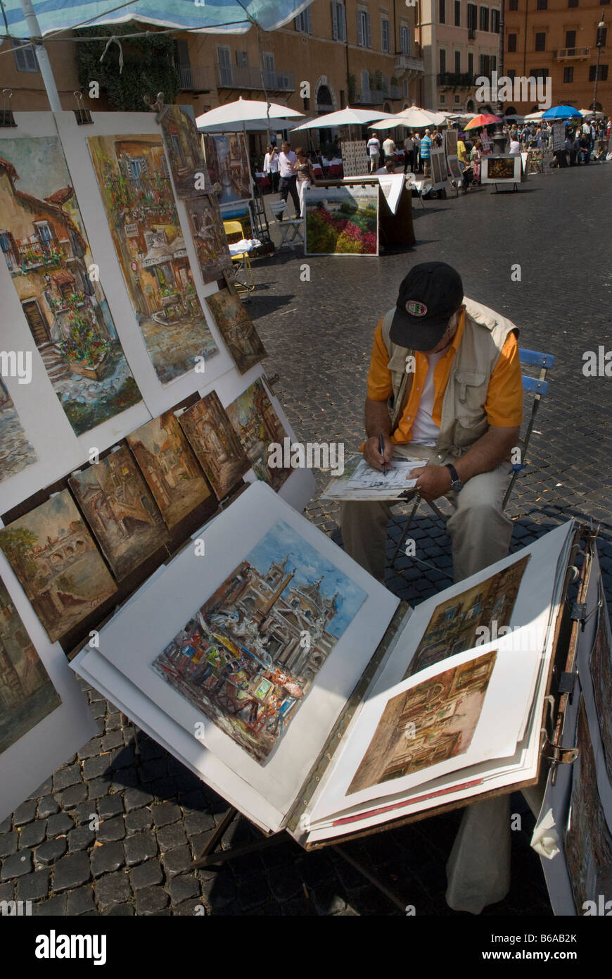 Rome street artists hi-res stock photography and images - Alamy