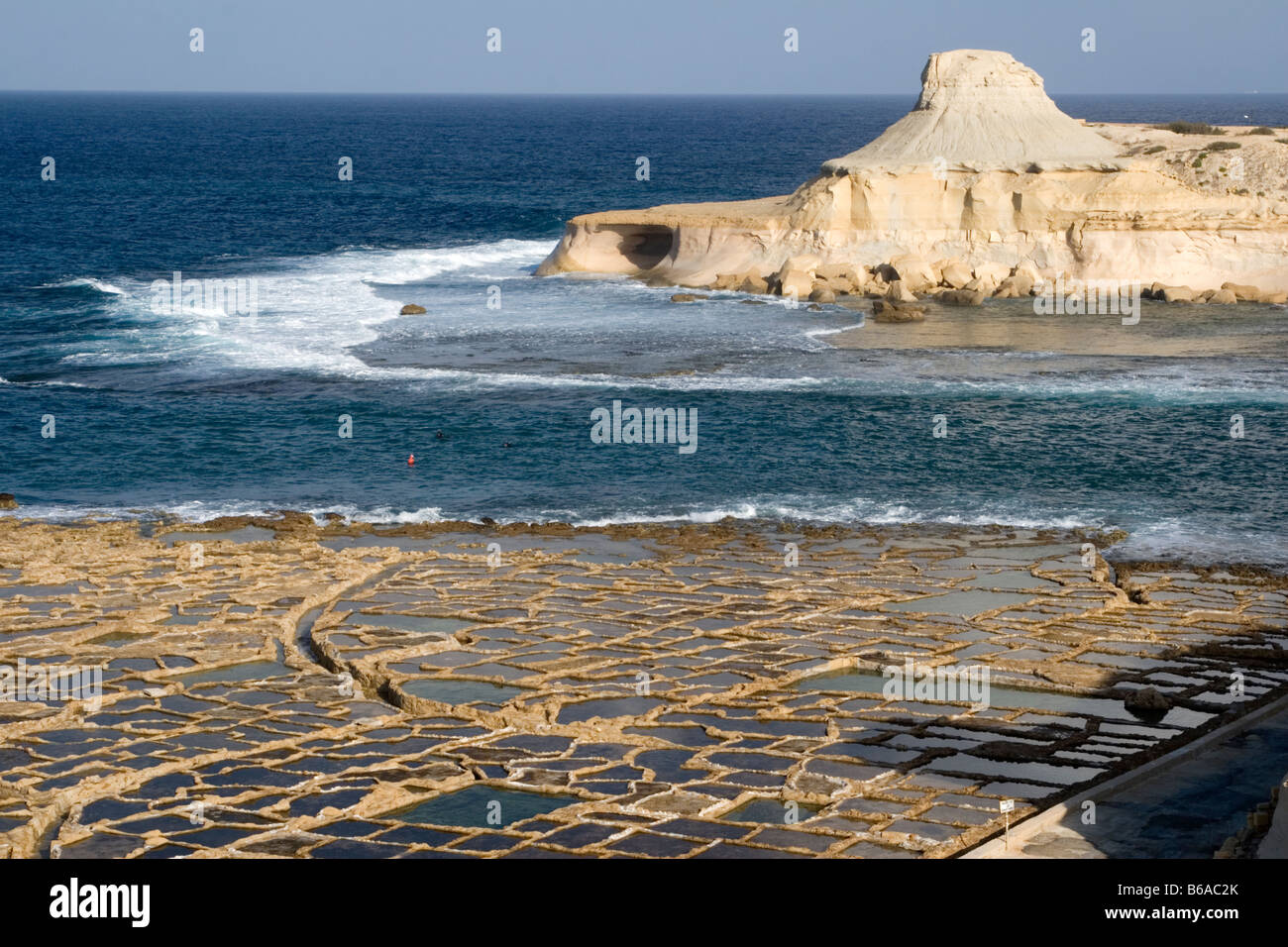 Salt pans at Xwejni, Gozo, Malta Stock Photo - Alamy