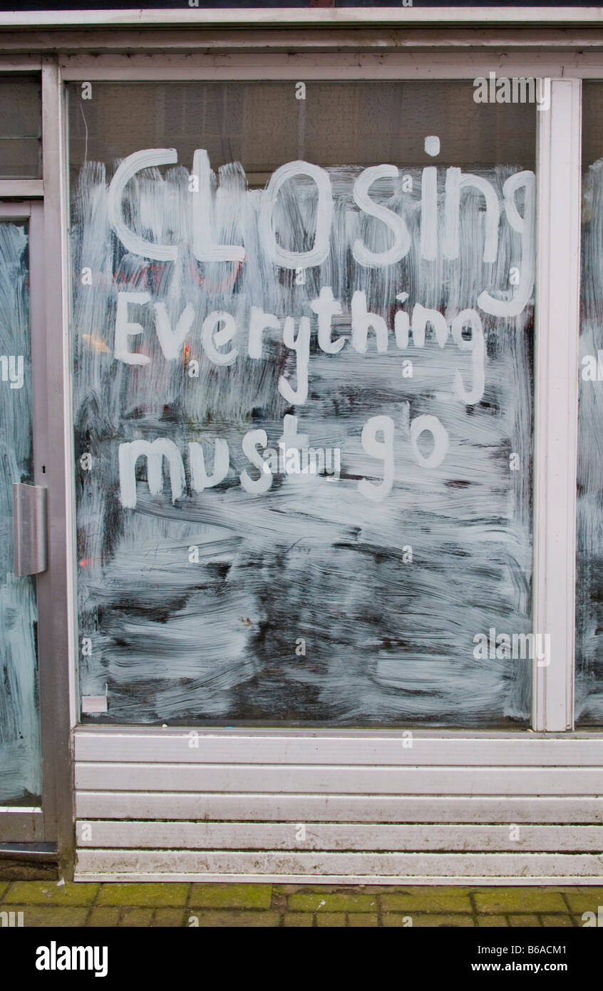 Closed down shop front wales hi-res stock photography and images - Alamy