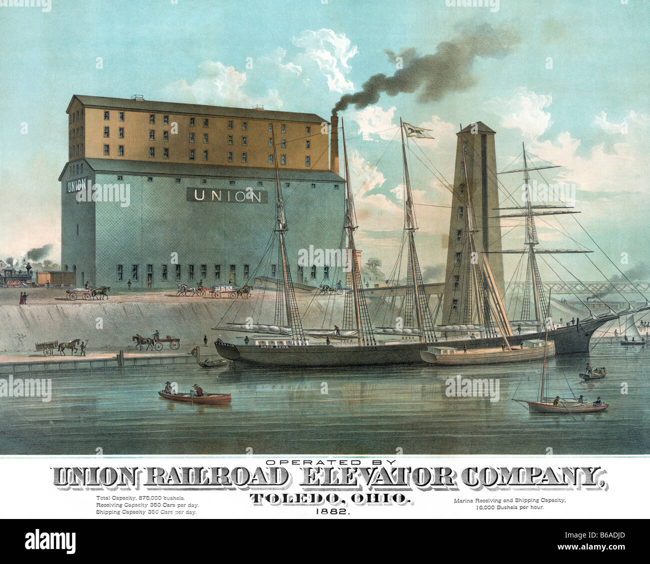 Union Railroad Elevator Company Stock Photo - Alamy