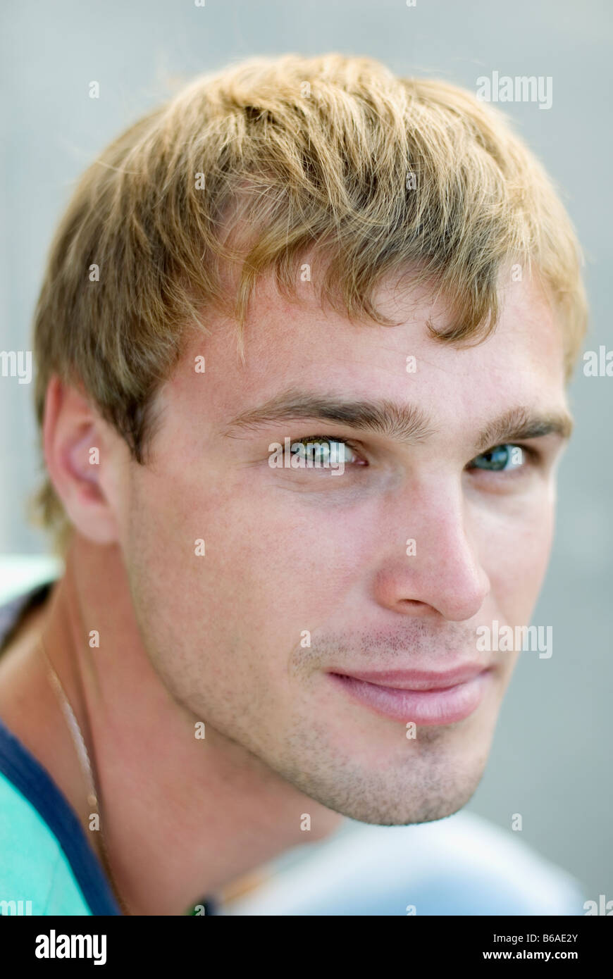 Portrait of young man, close-up Stock Photo - Alamy Portrait of young man, close-up Stock Photo - Alamy