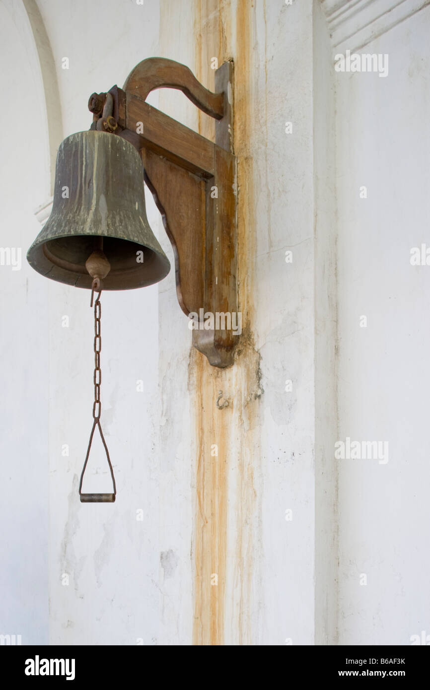 Africa Mozambique Maputo Architectural details of bell inside colonial ...