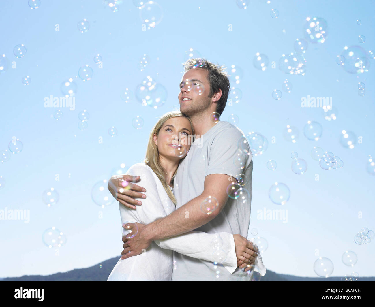 Bubbles Floating Up Sky High Resolution Stock Photography and Images ...
