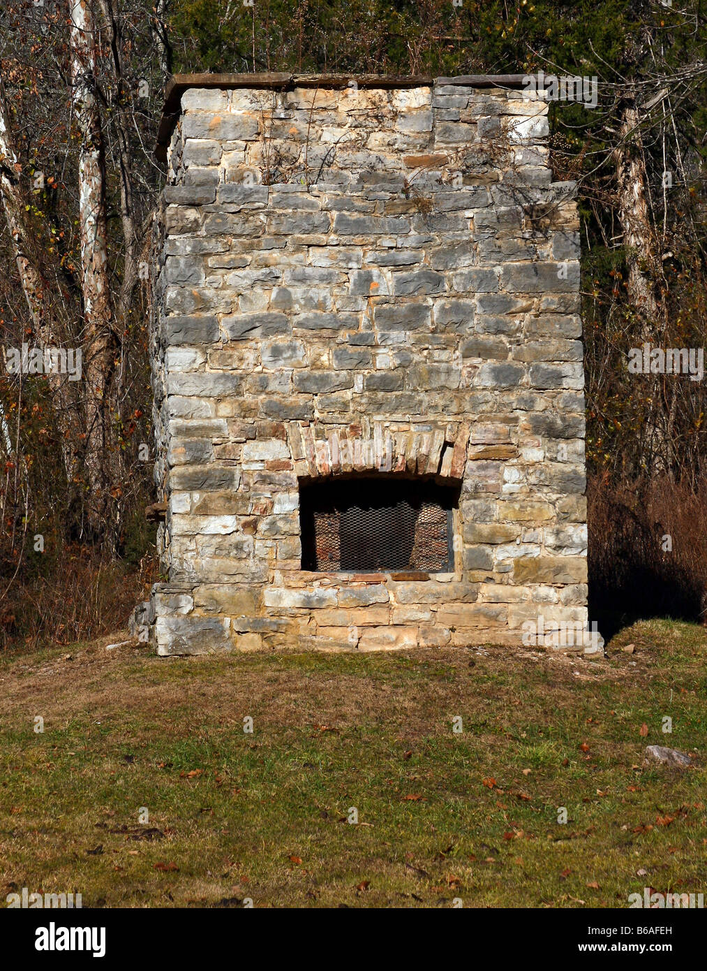 Old Mining Smelting furnace Ghost Town Rush Arkansas Stock Photo - Alamy