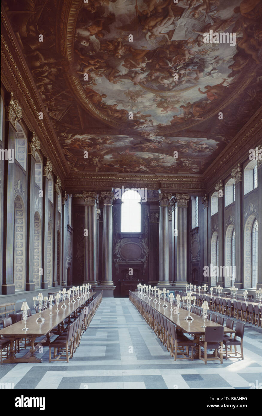 Greenwich Painted Hall Stock Photo - Alamy