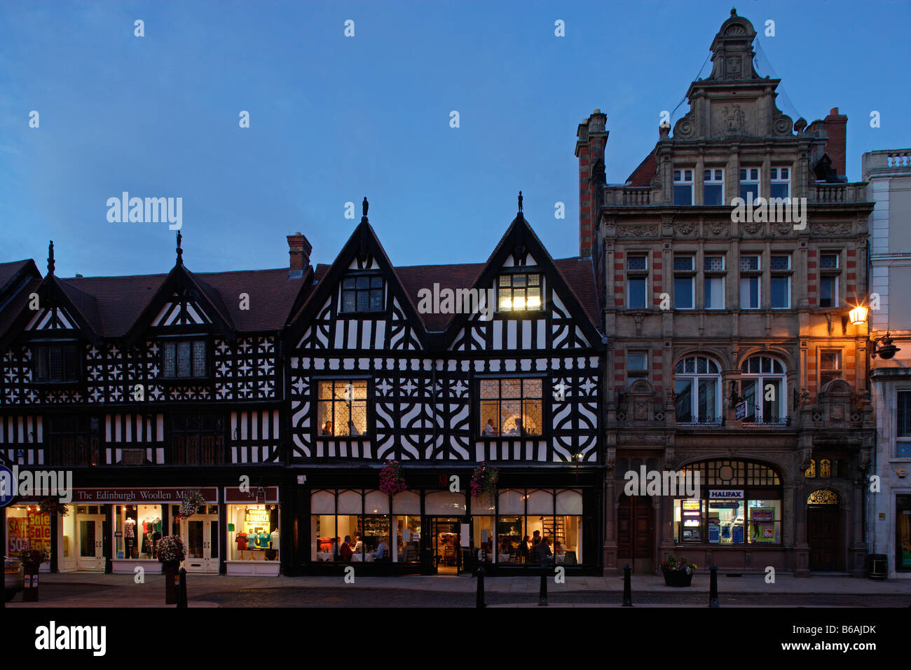 Shrewsbury High Street timber framed building typical buildings ...