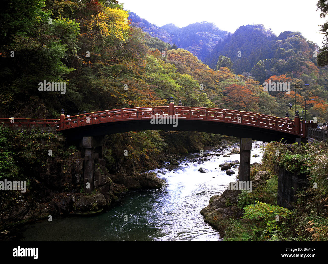 Shinkyo Bridge at Nikko,Tochigi Prefecture, Japan Stock Photo - Alamy