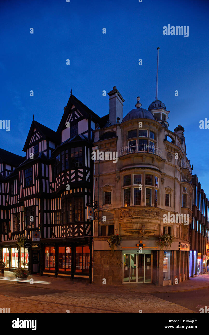 Shrewsbury High Street timber framed building typical buildings ...
