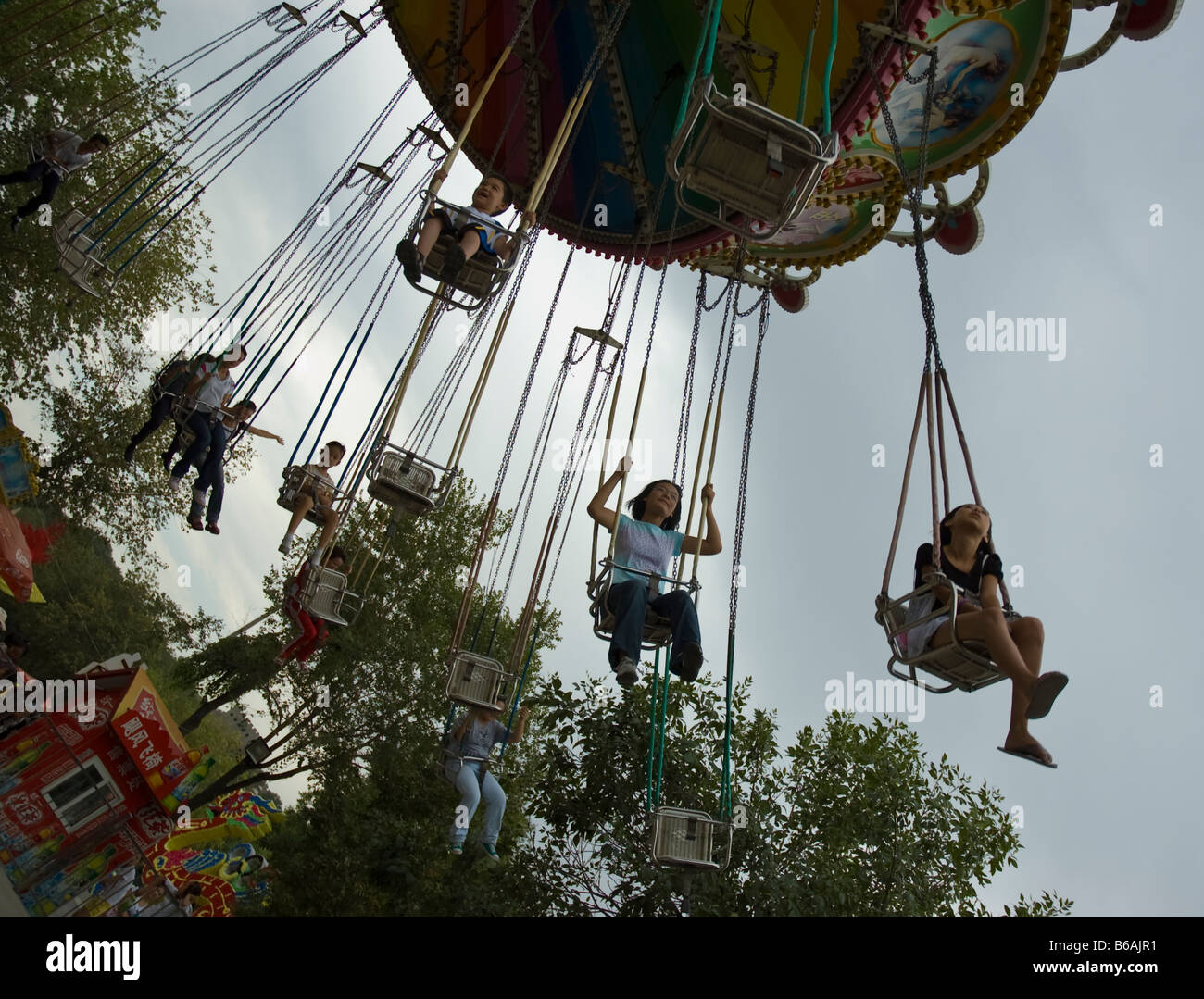 Merry go round Stock Photo - Alamy