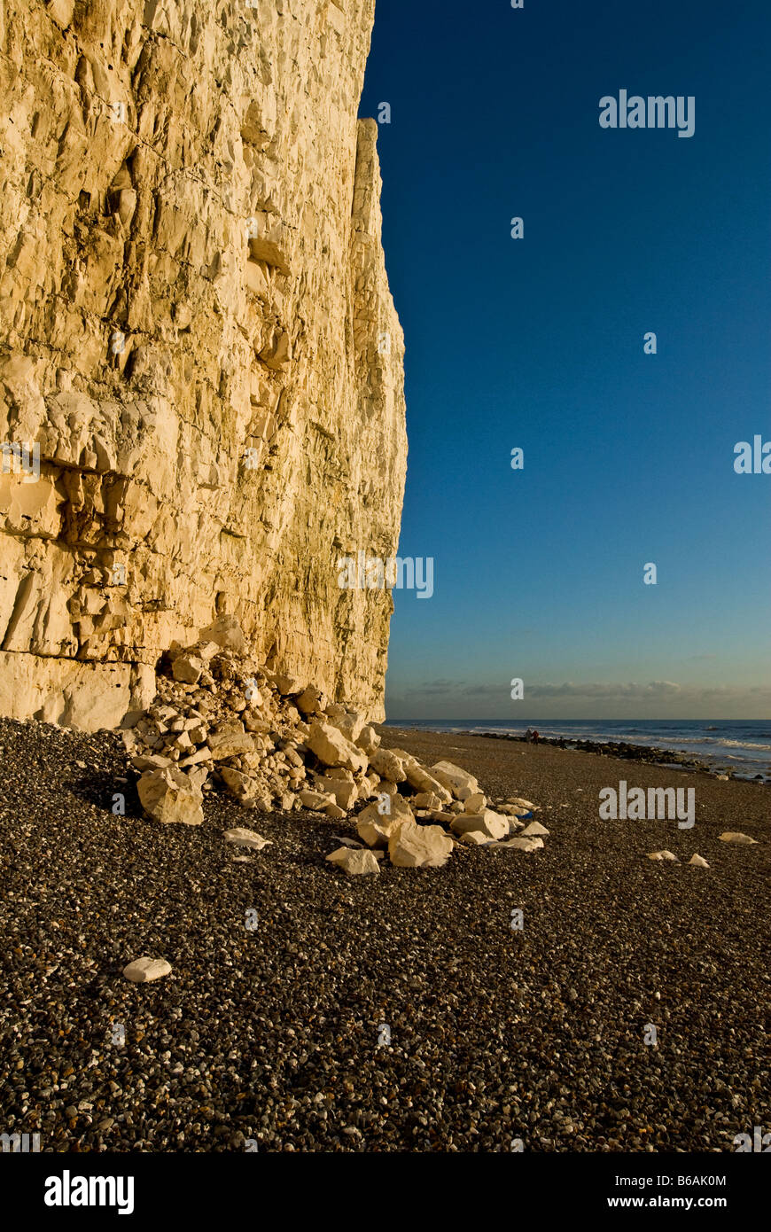 Coastal Erosion Cliff Fall Chalk Stock Photos & Coastal Erosion Cliff ...