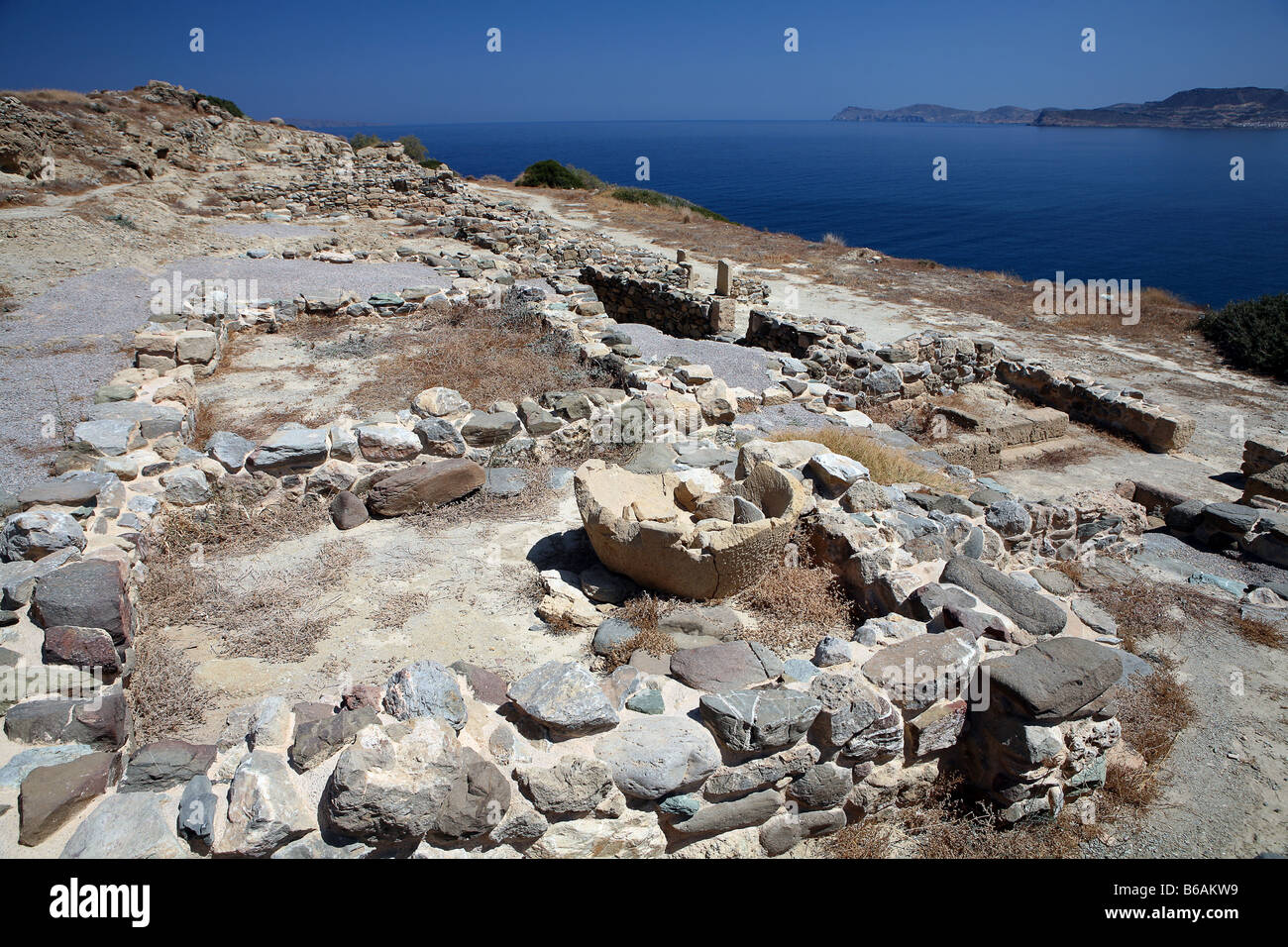 The remains of the Hellenistic era c second century BC town of Tripitos ...