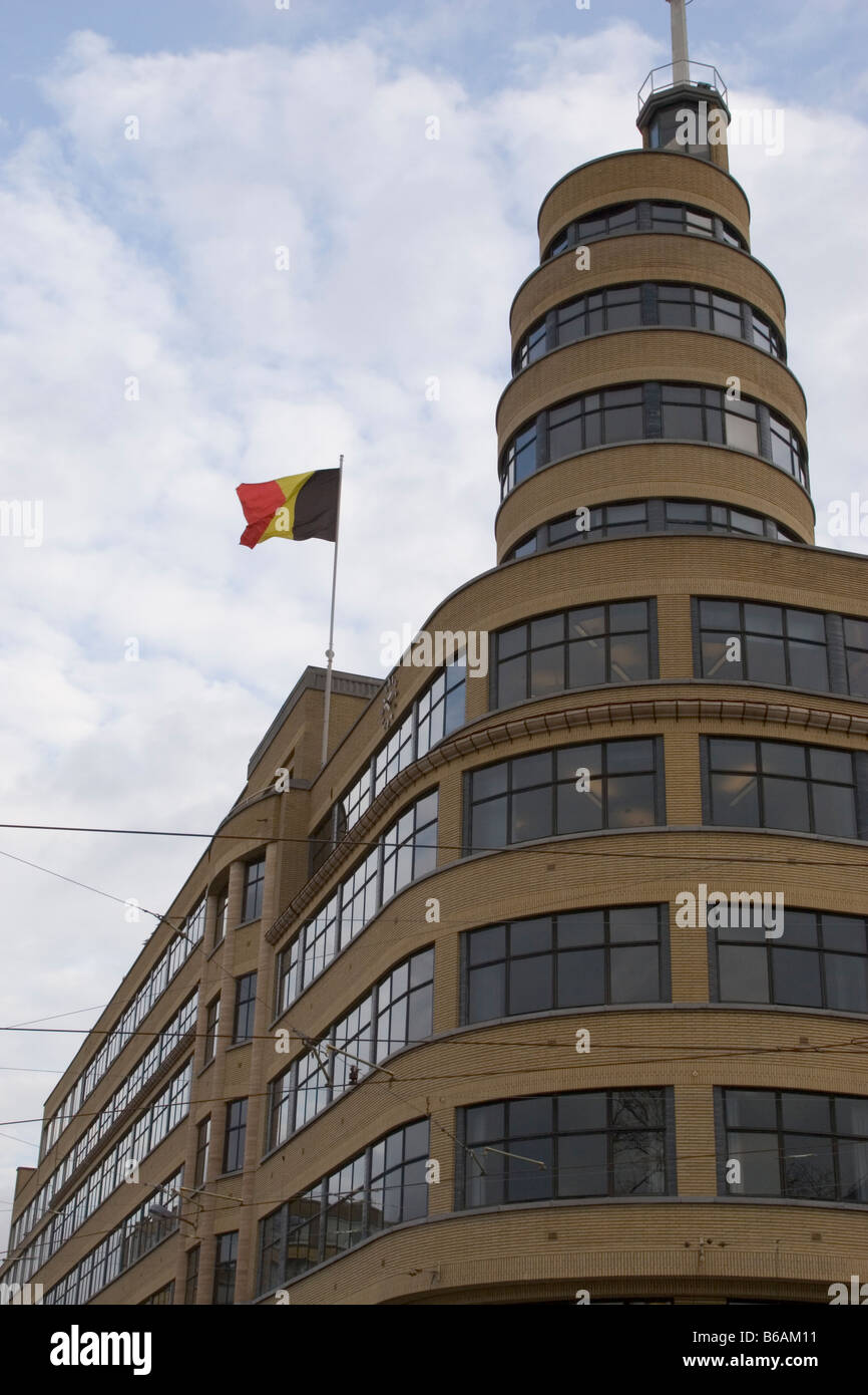 Flagey centre in Ixelles, landmark art deco building that now houses a ...
