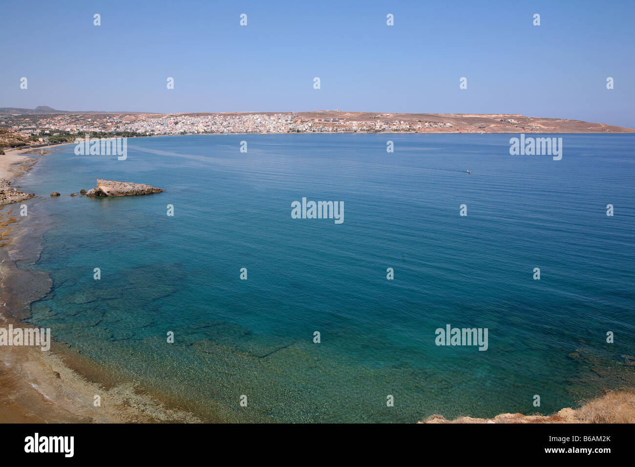 The view of Sitia capital of Lasithi Prefecture Crete Greece from ...