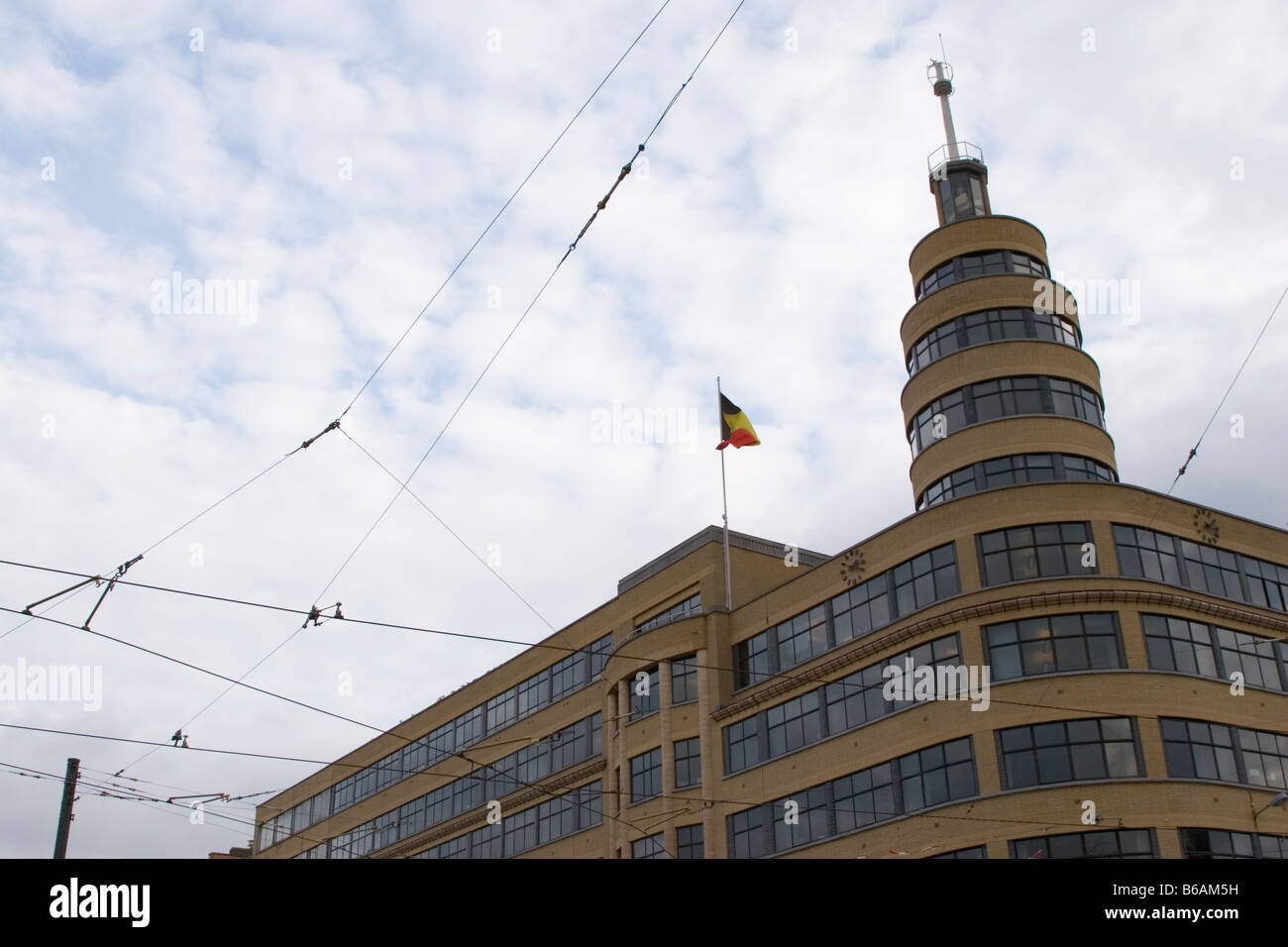 Flagey centre in Ixelles, landmark art deco building that now houses a ...
