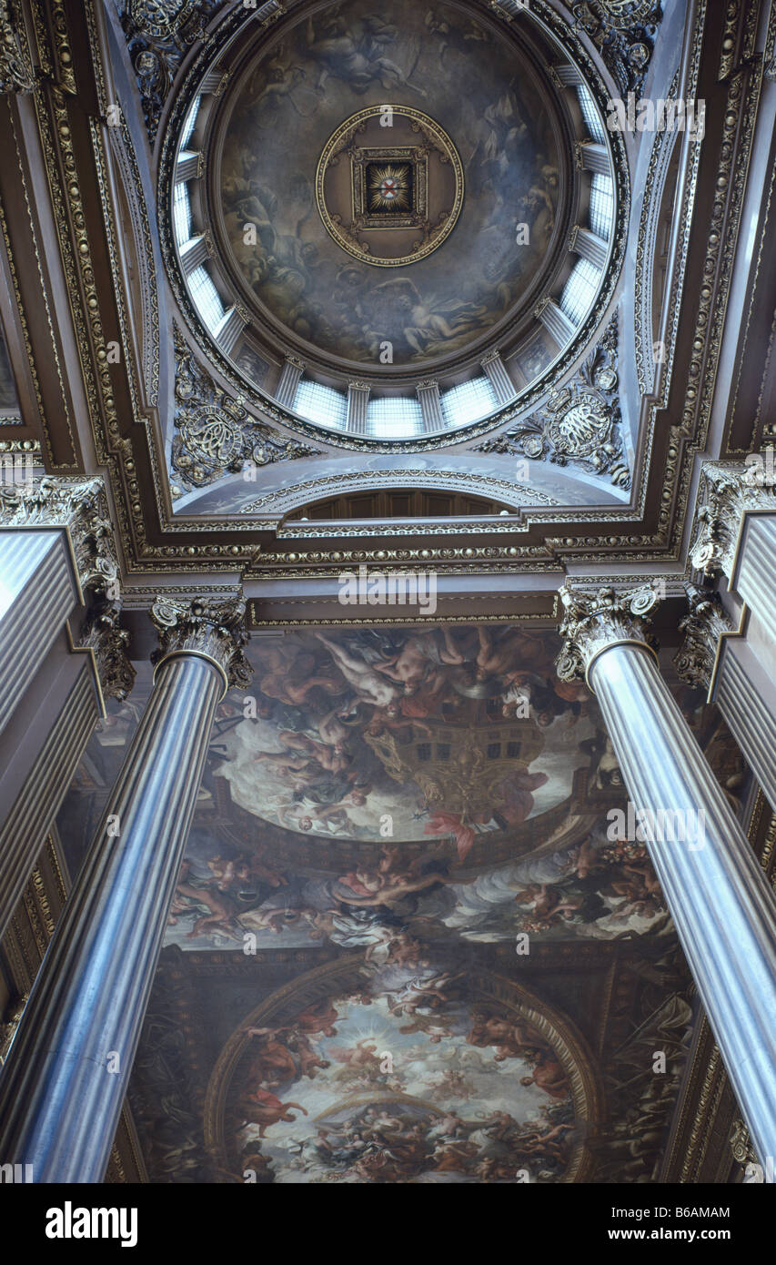 Painted hall ceiling greenwich hi-res stock photography and images - Alamy