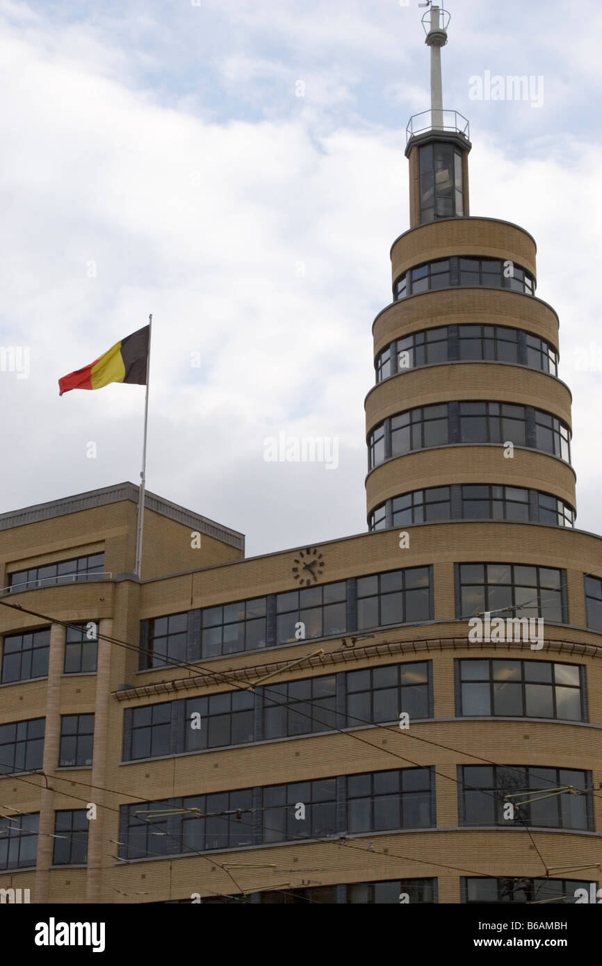 Flagey centre in Ixelles, landmark art deco building that now houses a ...