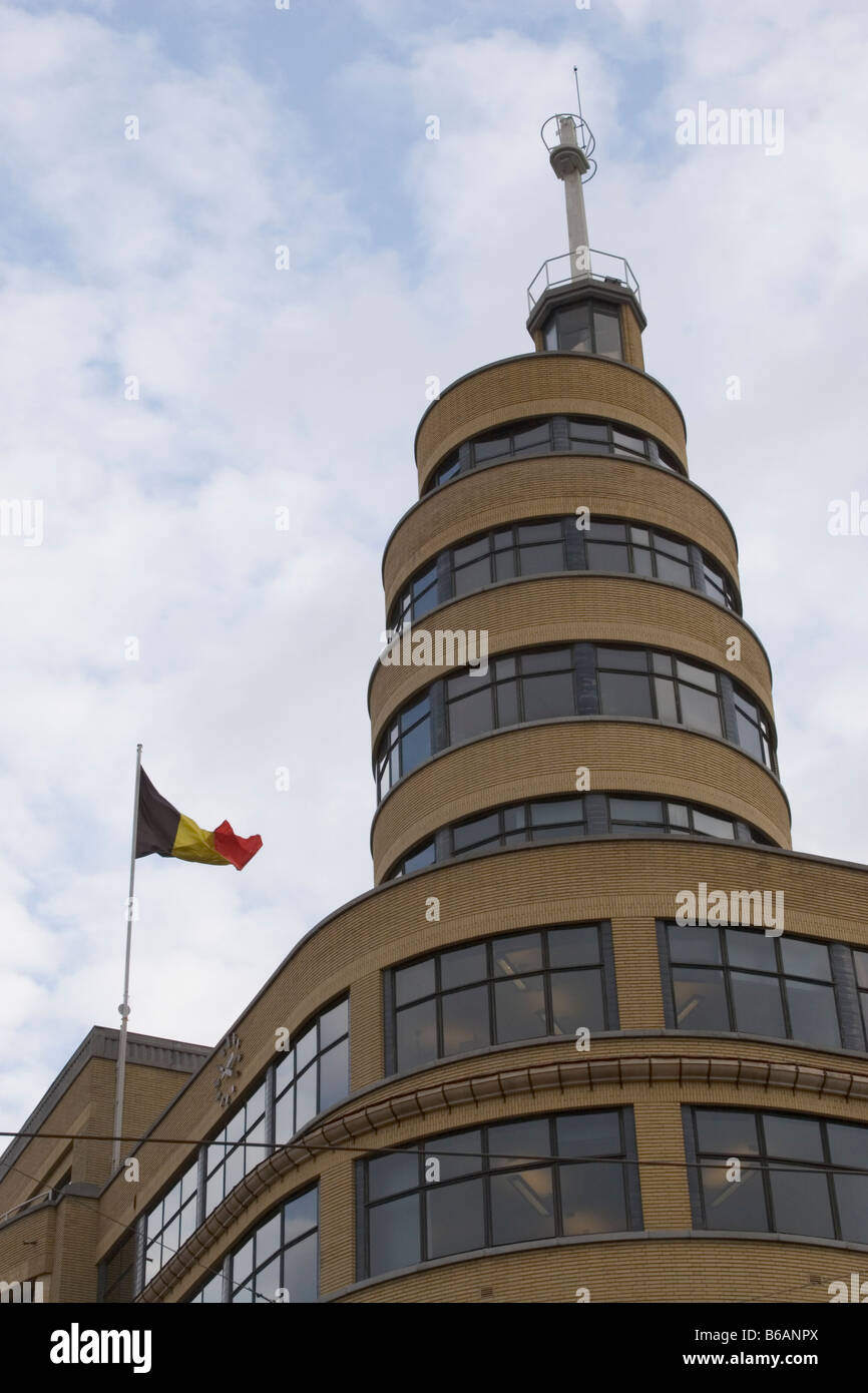 Flagey centre in Ixelles, landmark art deco building that now houses a ...