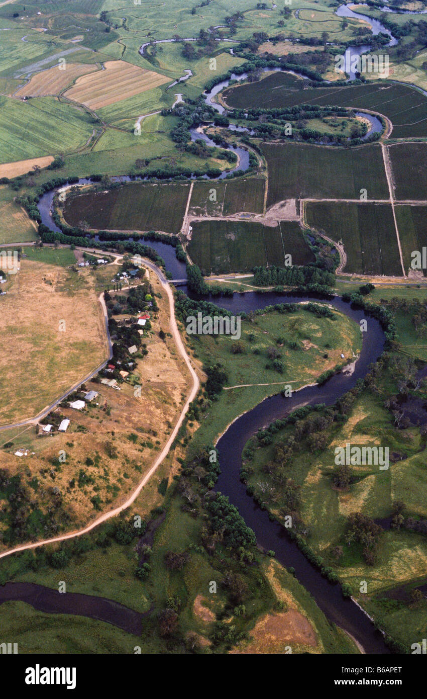 Aerial view of Towong, Australia Stock Photo - Alamy