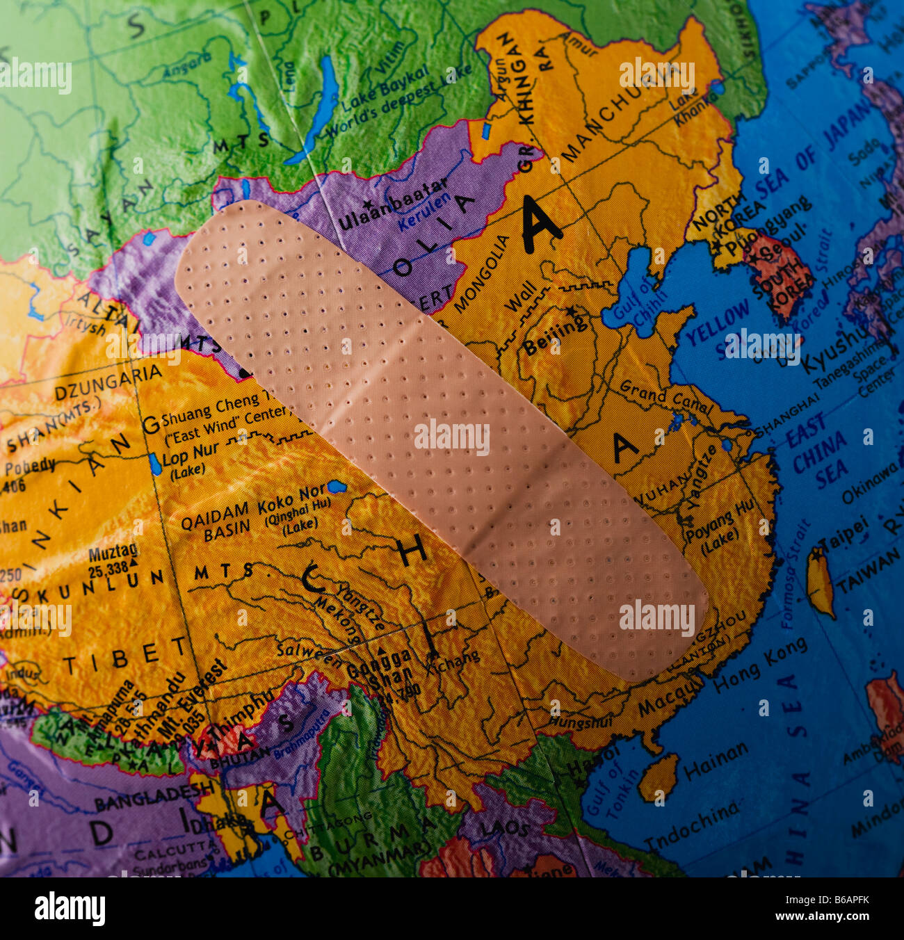 Globe Showing China High Resolution Stock Photography and Images - Alamy