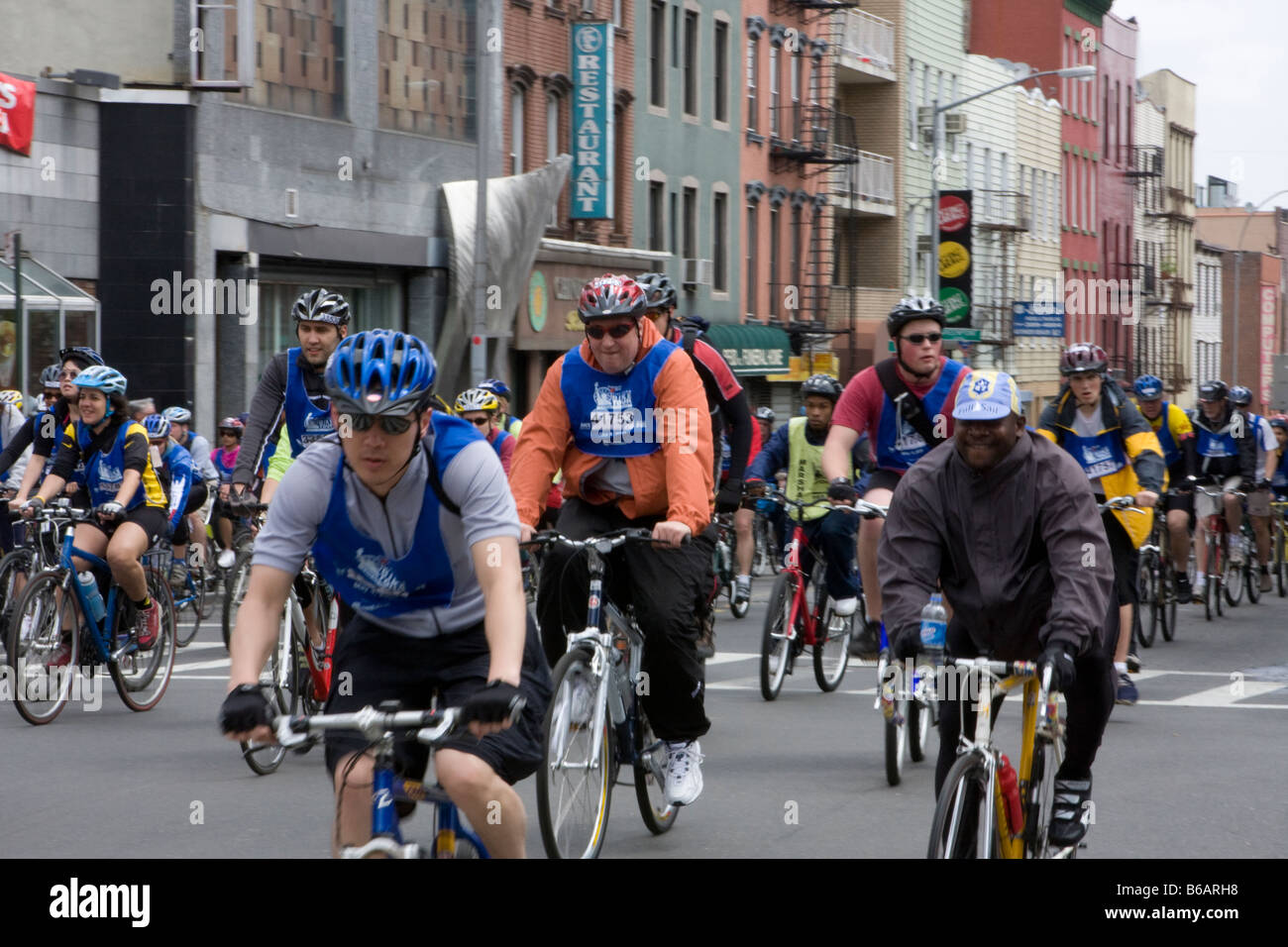 bicycle race in brooklyn Stock Photo - Alamy