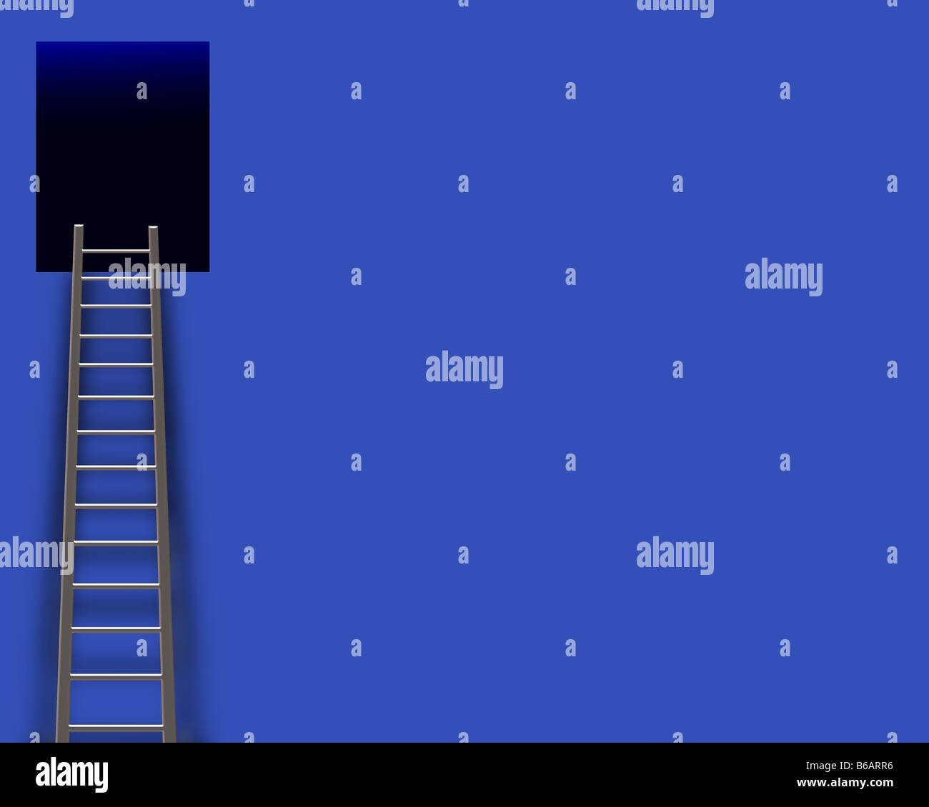 ladder into hole in wall Stock Photo - Alamy