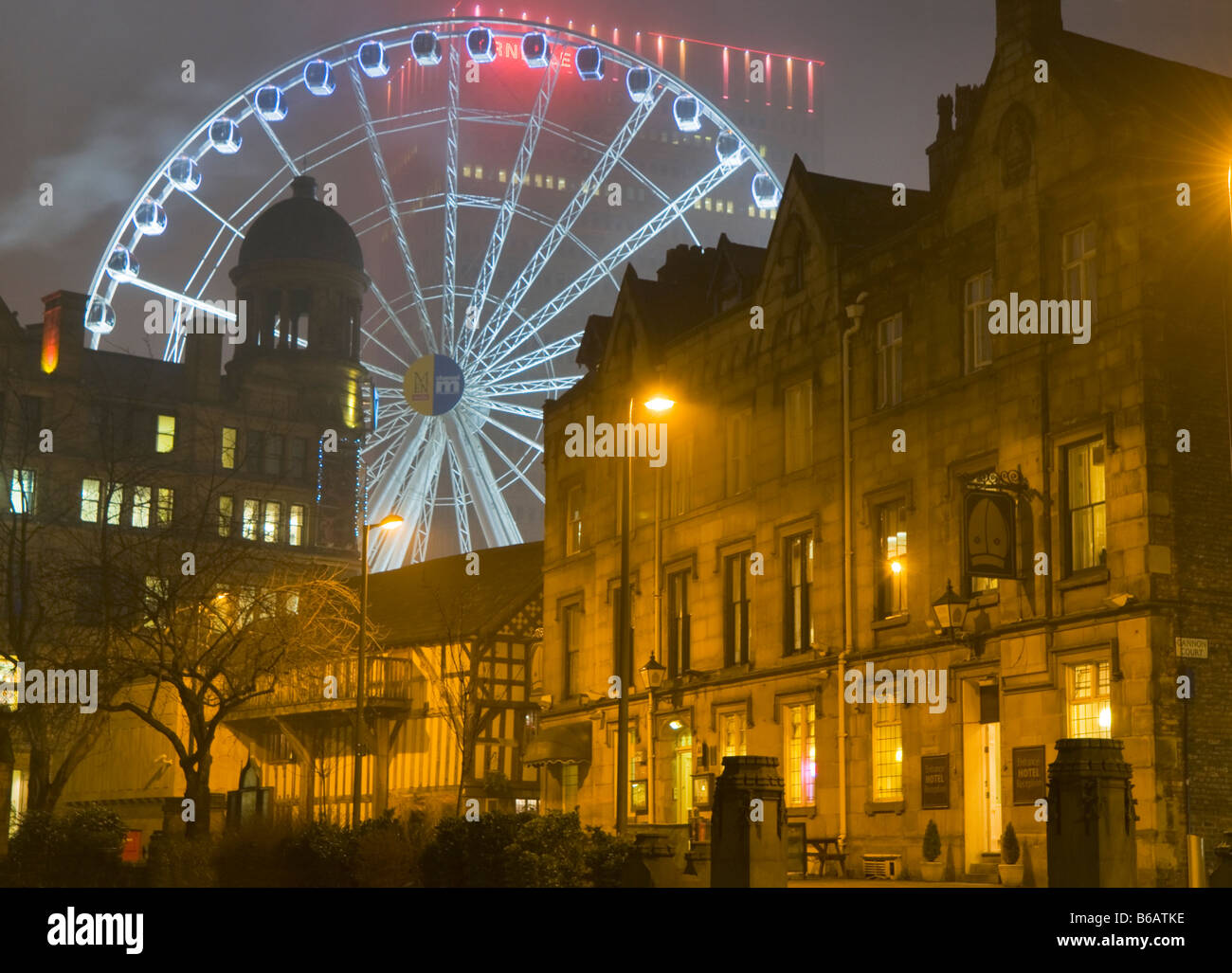 The big wheel Exchange Square Manchester England from the Cathedral ...