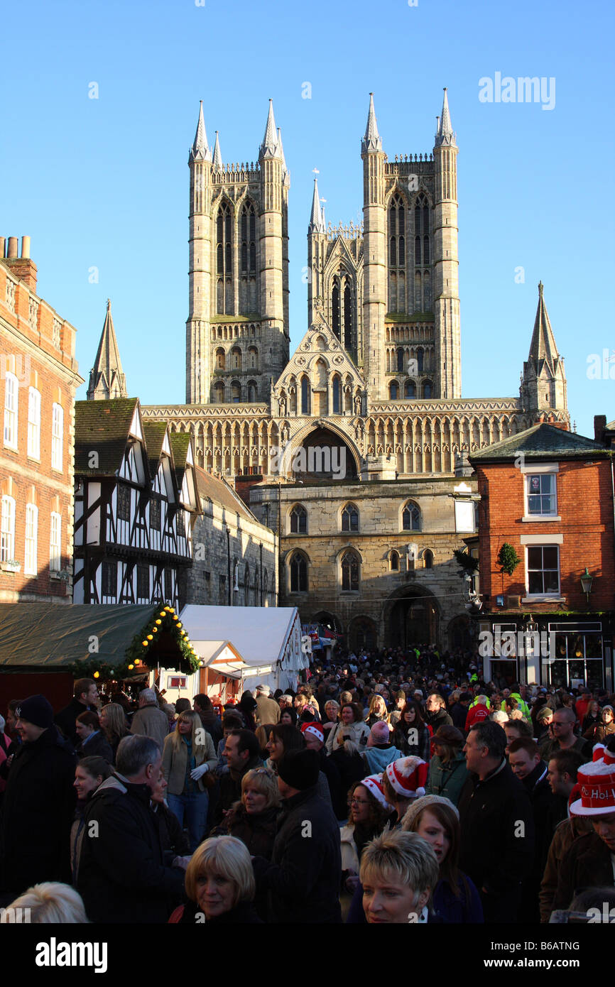 Lincoln Christmas Market, Lincoln, England, U.K Stock Photo - Alamy