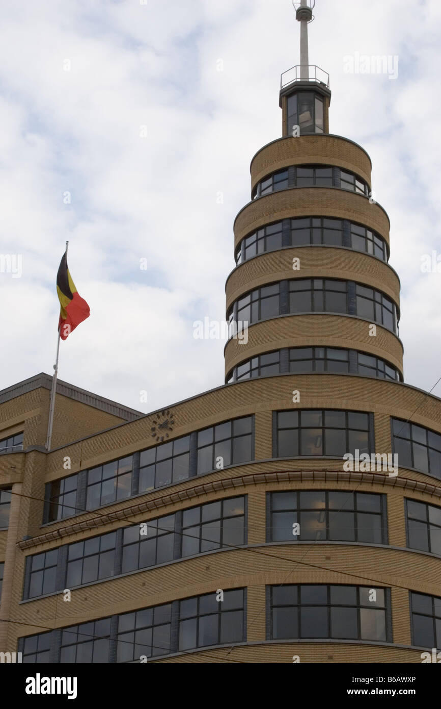 Flagey centre in Ixelles, landmark art deco building that now houses a ...