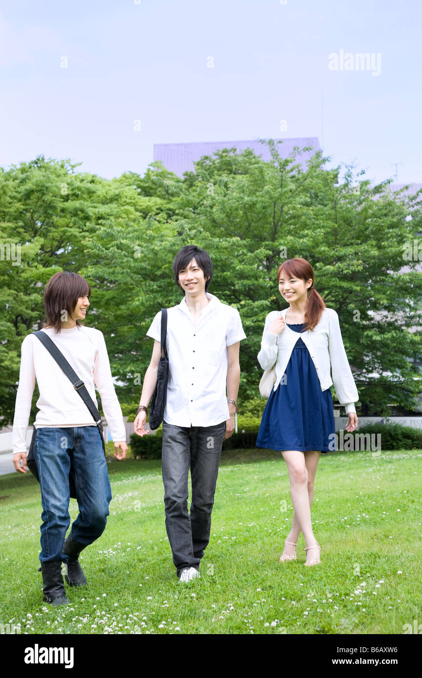 College students walking Stock Photo - Alamy