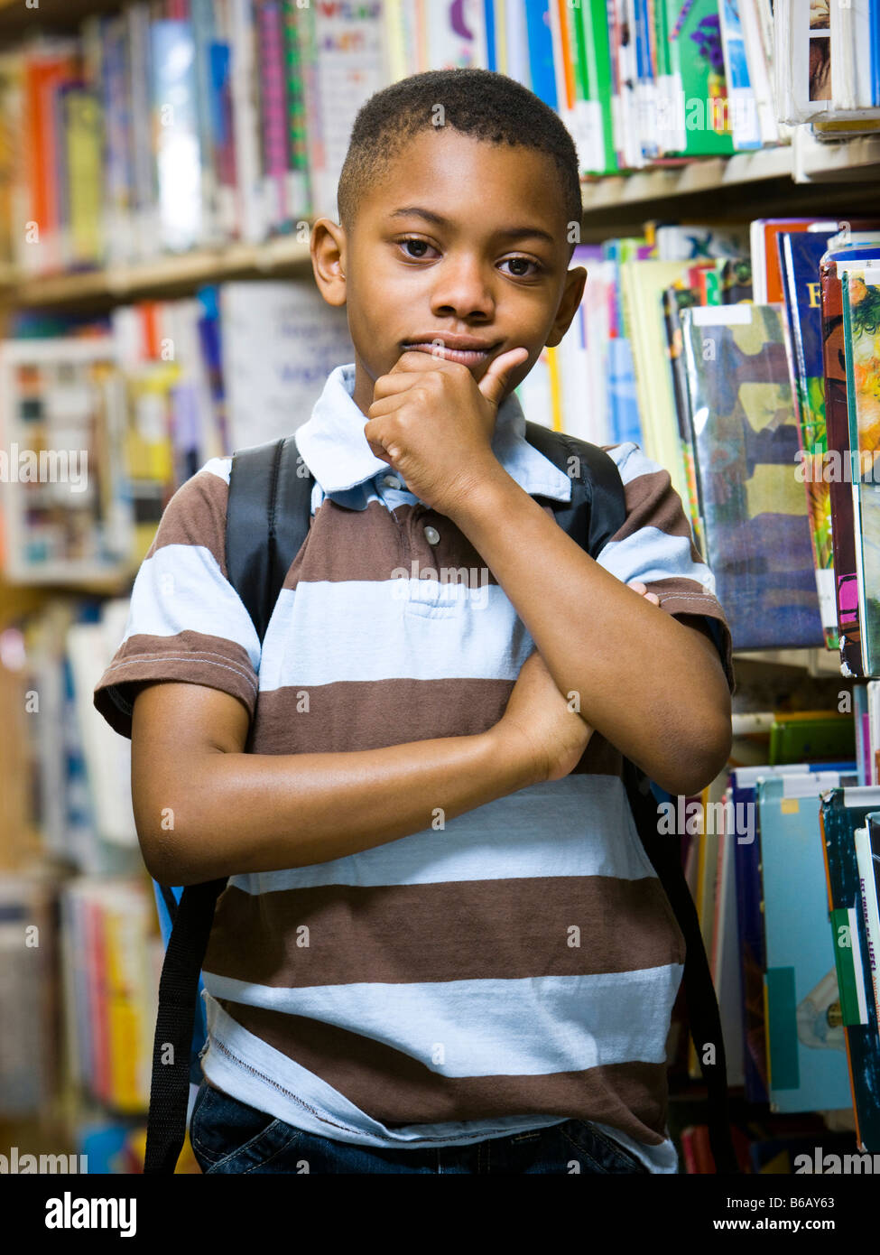 in the library Stock Photo - Alamy