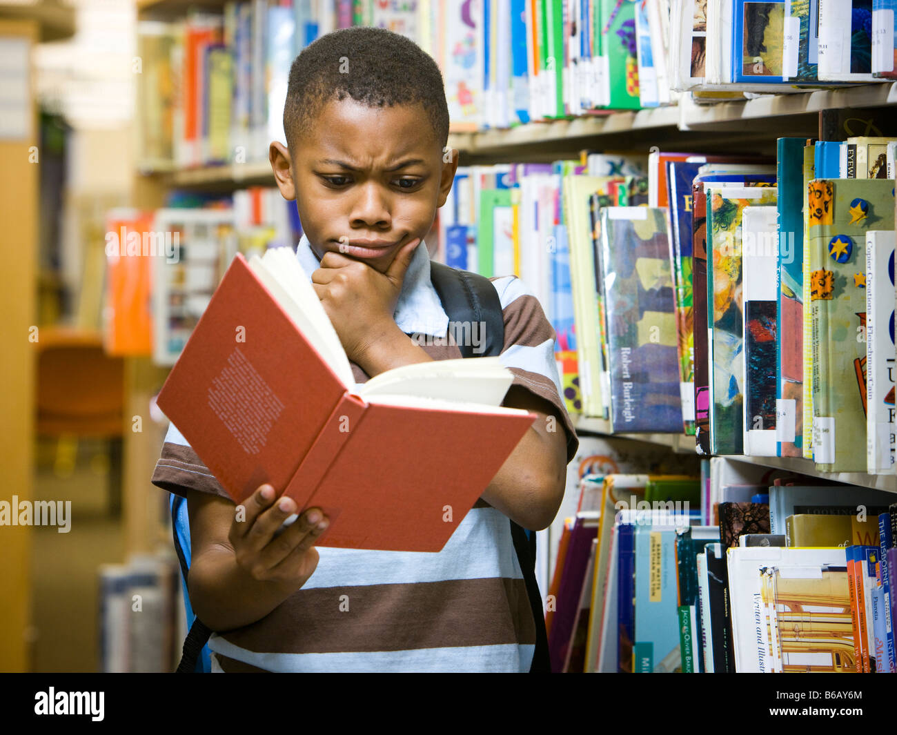 in the library Stock Photo - Alamy