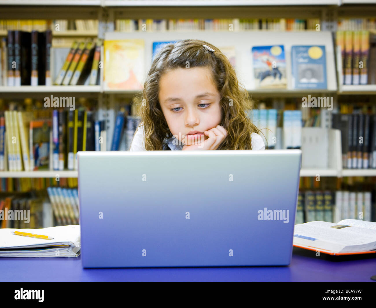 in the library Stock Photo - Alamy