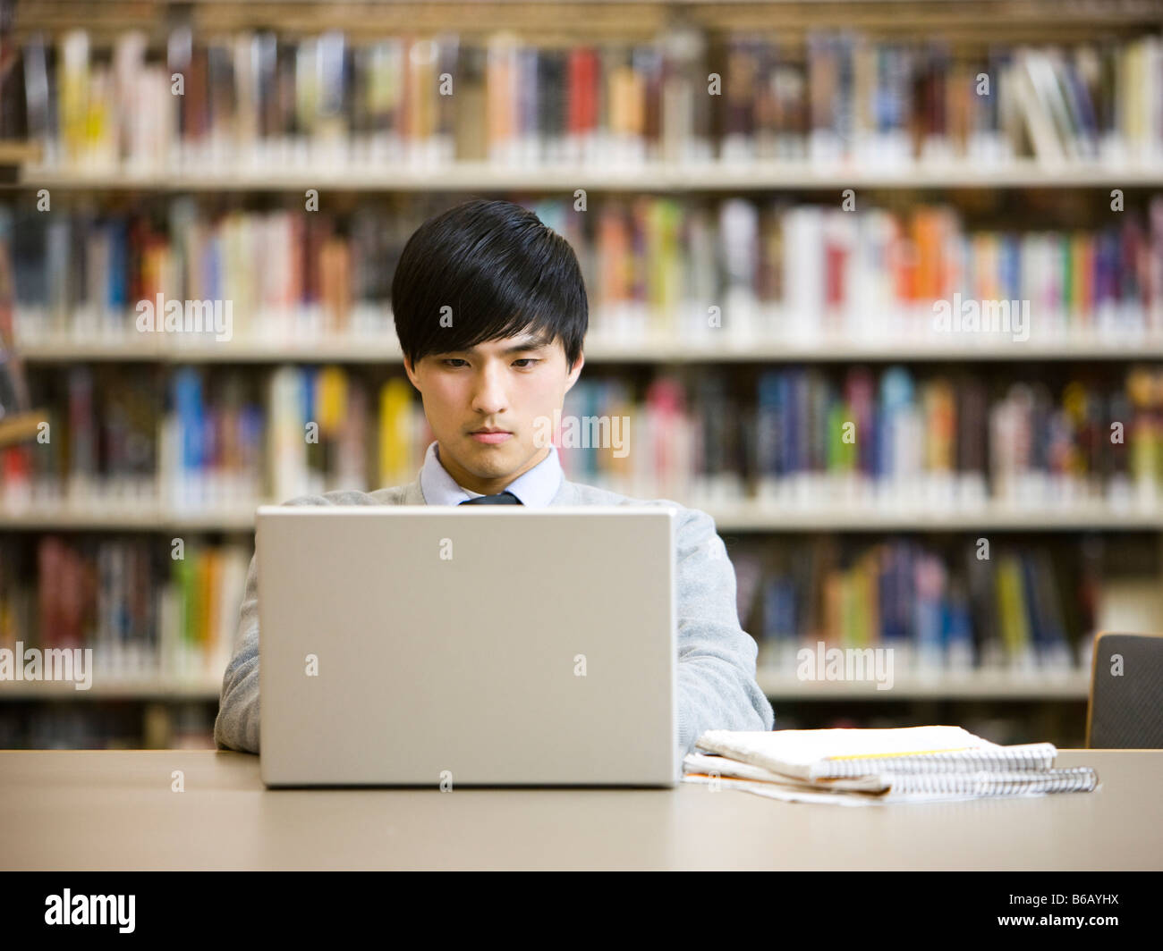 in the library Stock Photo - Alamy