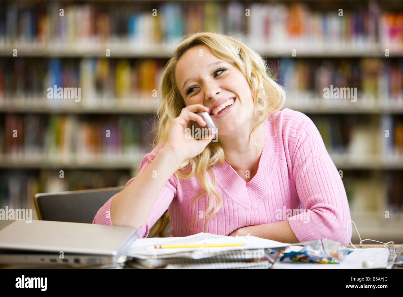 in the library Stock Photo - Alamy