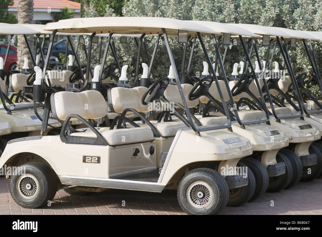 golf club cars Stock Photo - Alamy