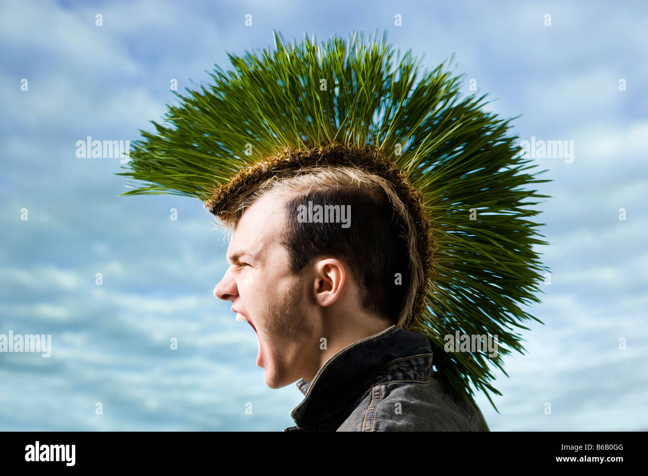 Green mohawk hi-res stock photography and images - Alamy