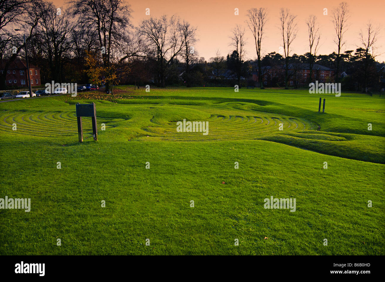 Turf Maze at the Common, Saffron Walden, England Stock Photo - Alamy