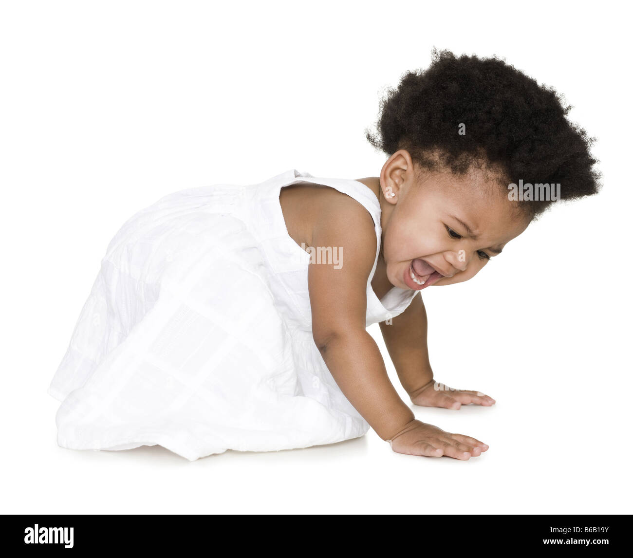 Crying baby white background hi-res stock photography and images - Alamy