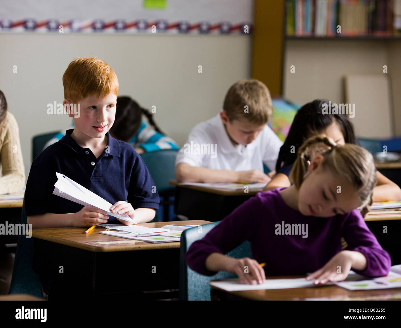 children at school Stock Photo - Alamy