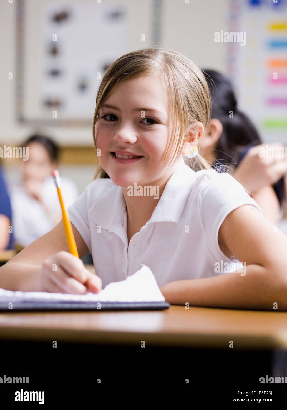girl in classroom Stock Photo - Alamy