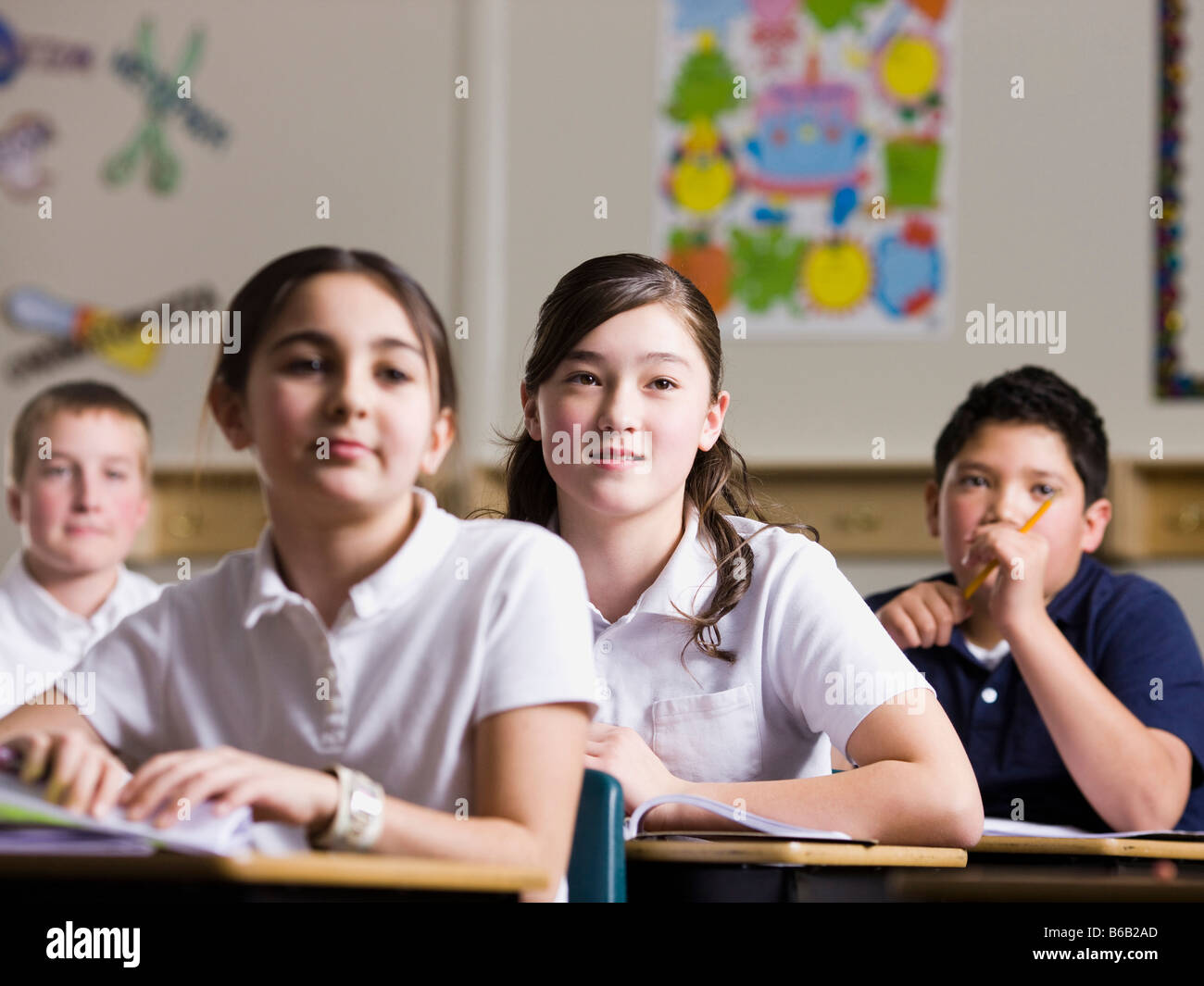 children at school Stock Photo - Alamy