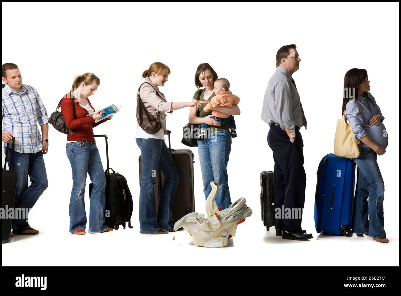 people waiting in line Stock Photo - Alamy