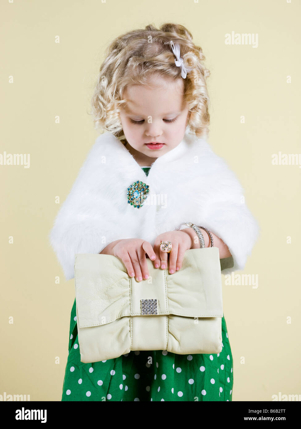 little girl playing dress up Stock Photo - Alamy