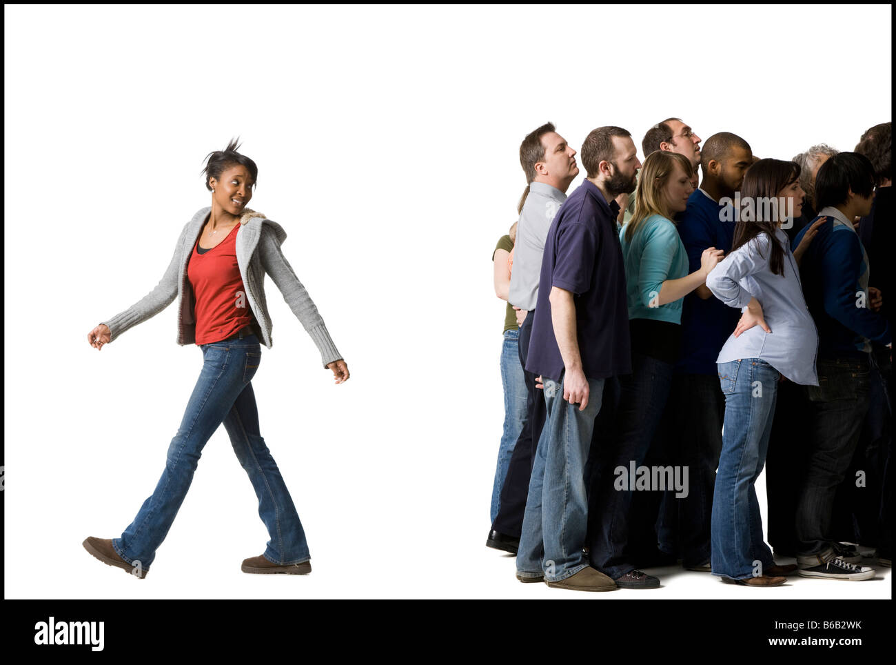 Group Of People Walking Away