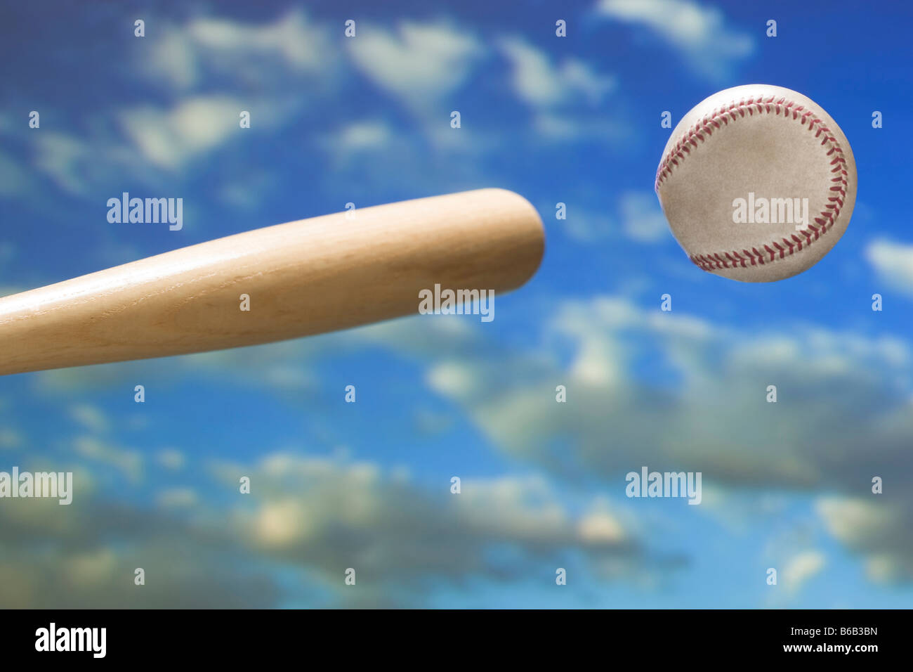 bat hitting a baseball Stock Photo - Alamy