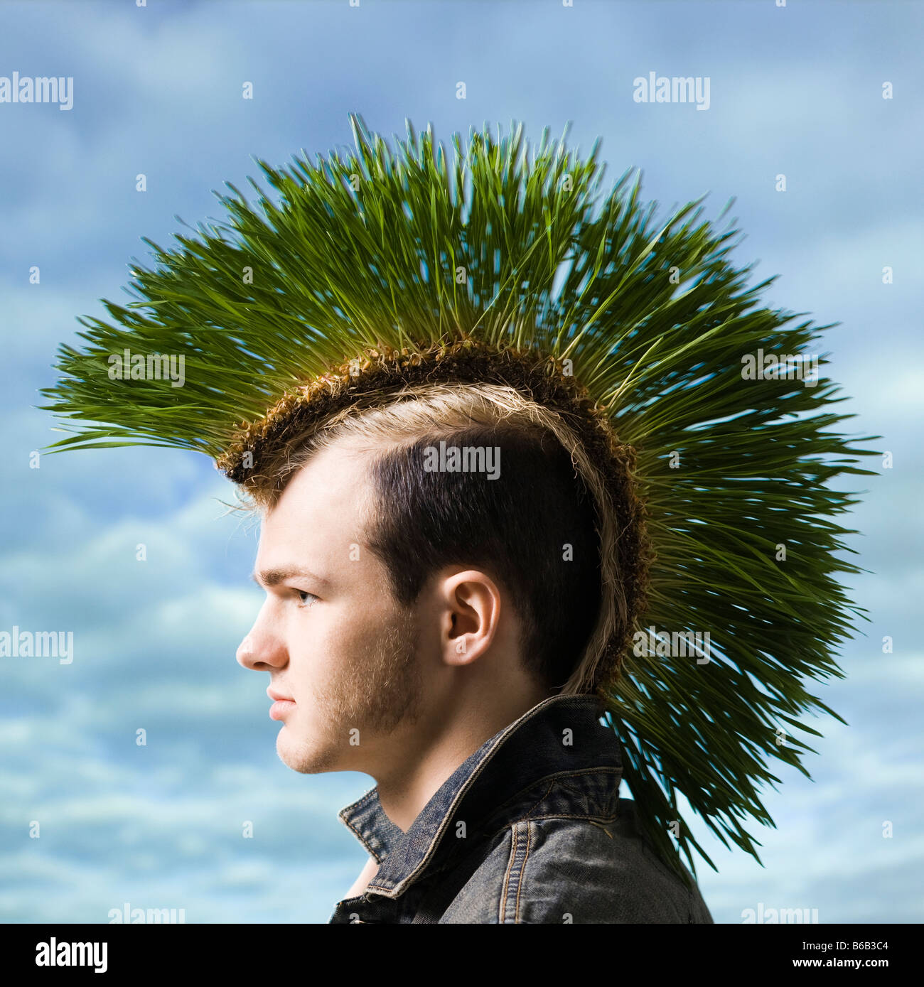 Mohawk side view hi-res stock photography and images - Alamy