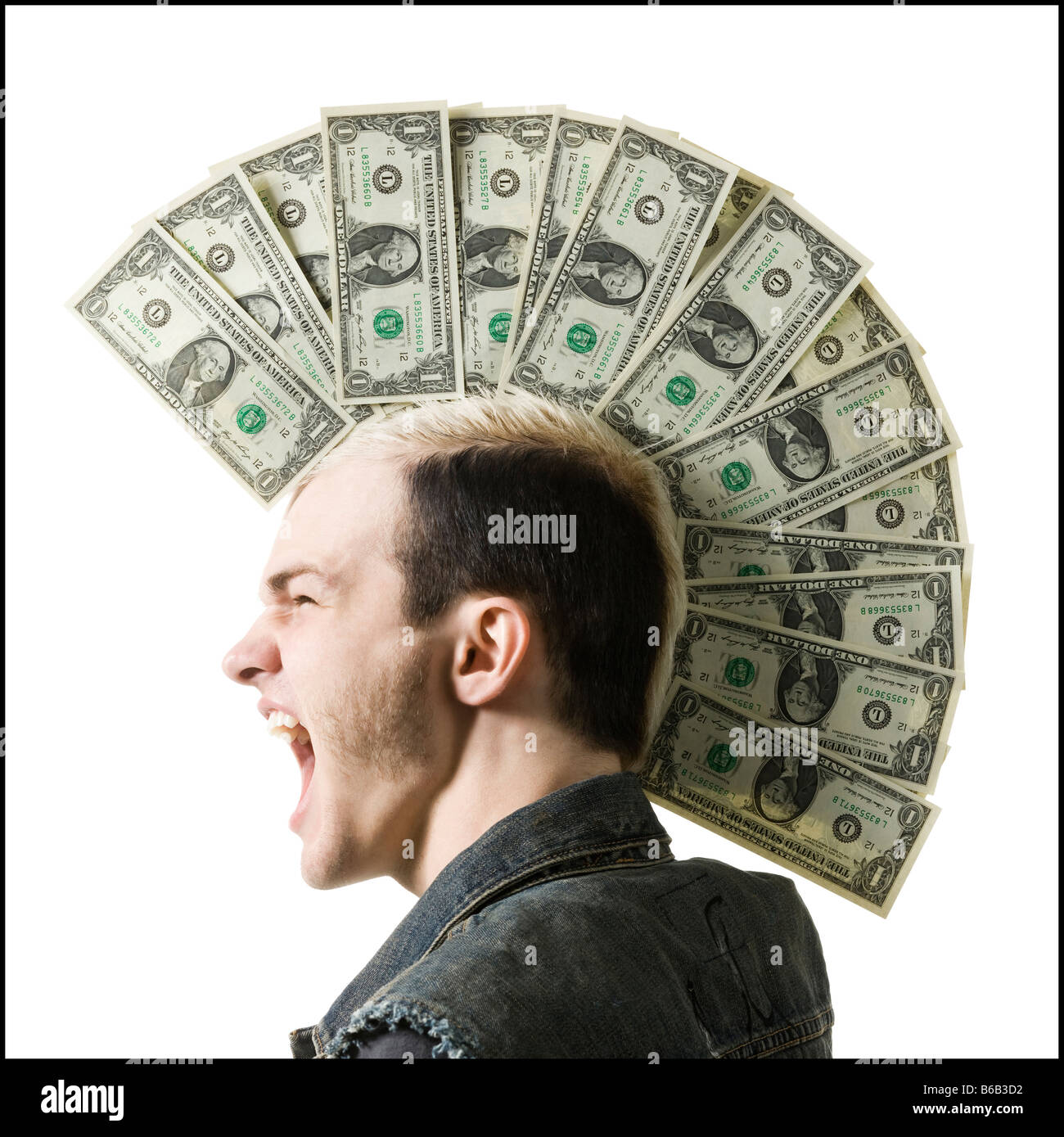 man with a mohawk Stock Photo - Alamy